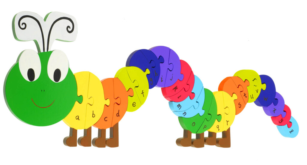 Orange Tree Toys - Caterpillar Alphabet Puzzle - Monbode